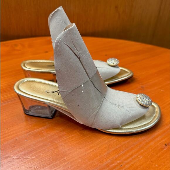 Annie | Shoes | Annie Barely There Sandal With Jeweled Toe Hold And ...
